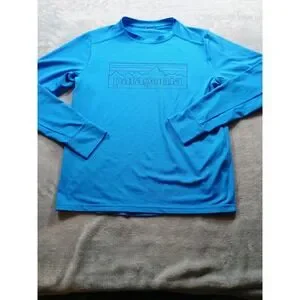 Patagonia | Shirts & Tops | Patagonia Kids Capilene Silkweight Blue Xl ...